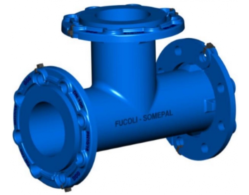 Tê Flange Móvel PN16 – Ribatubos